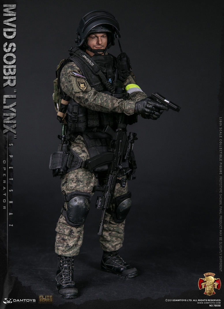 DAM-78058 DAMTOYS : 1/6 RUSSIAN SPETSNAZ MVD - SOBR LYNX - ToysFanatic