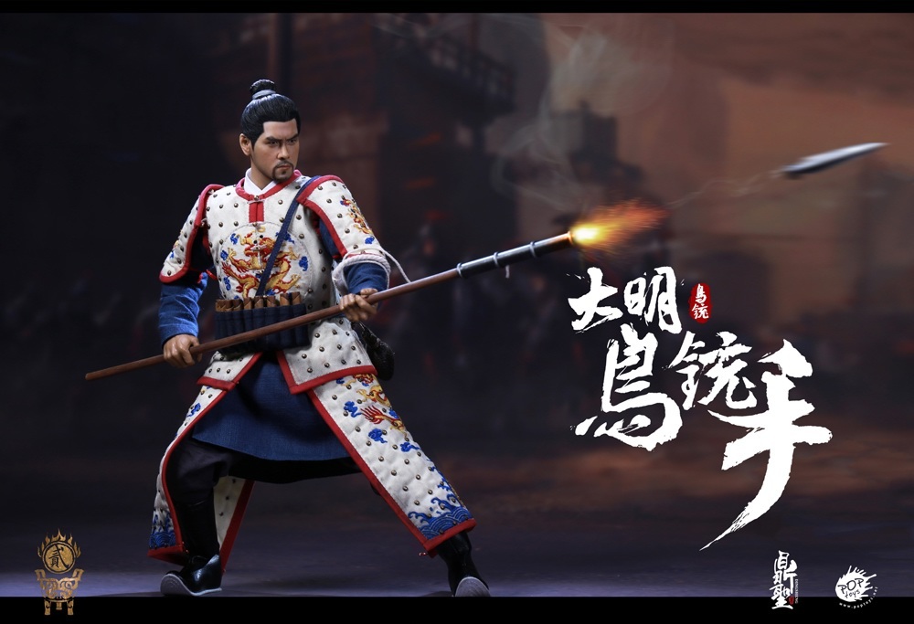 POP-DS002B DINGSHENG TOYS×POPTOYS 1/6 Ming Dynasty Musketeer White ...