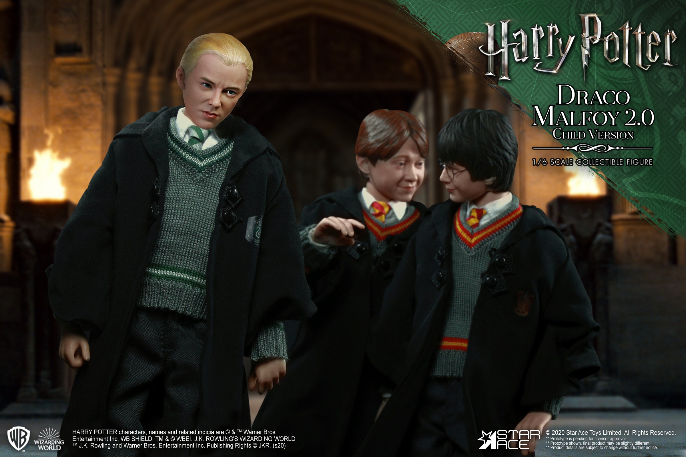 SA-0028A Star Ace Draco Malfoy 2.0 School Uniform 1:6 Collector Figure ...