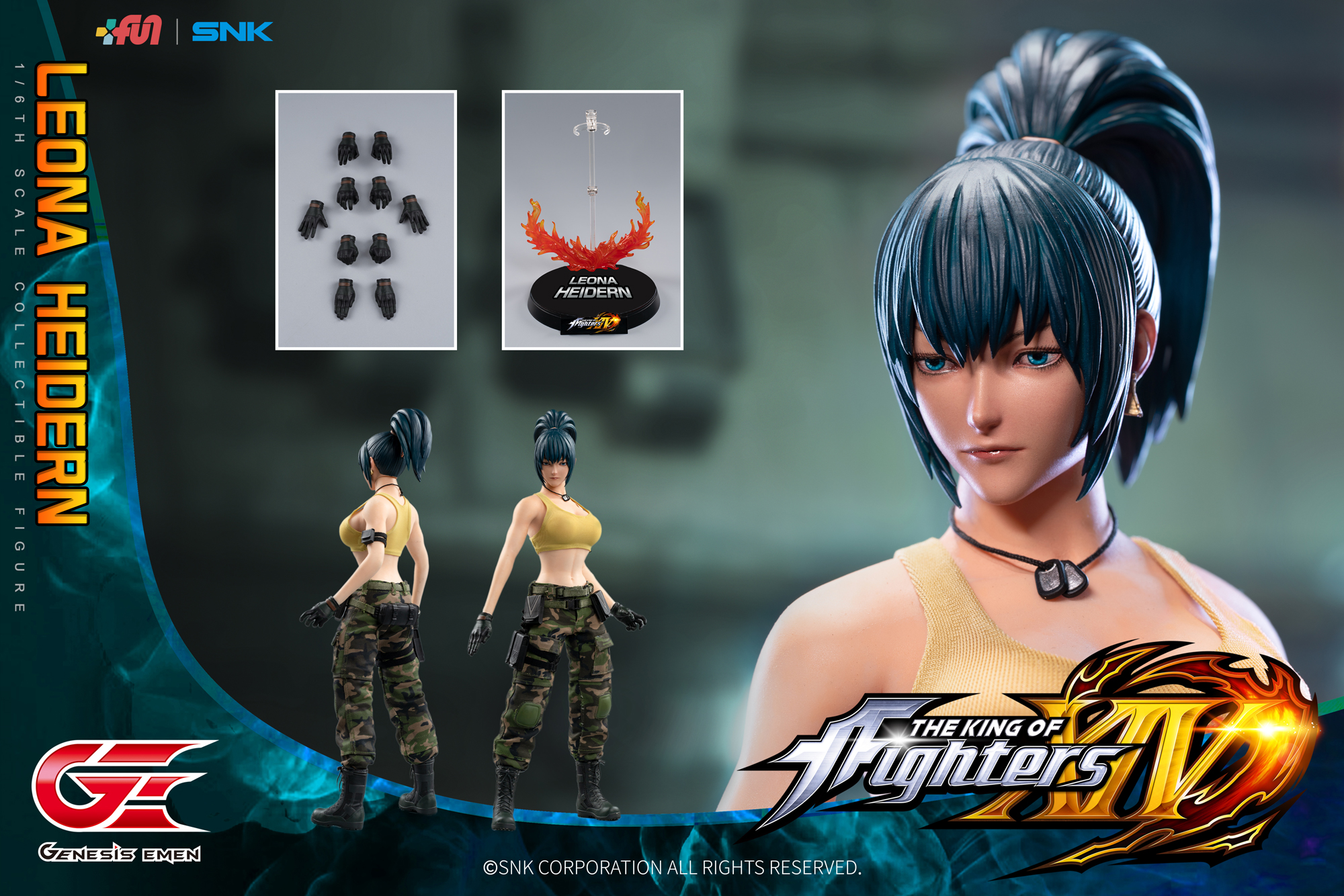 GC-KOF-L001 Genesis Emen KOF XIV -Leona Heidern - ToysFanatic