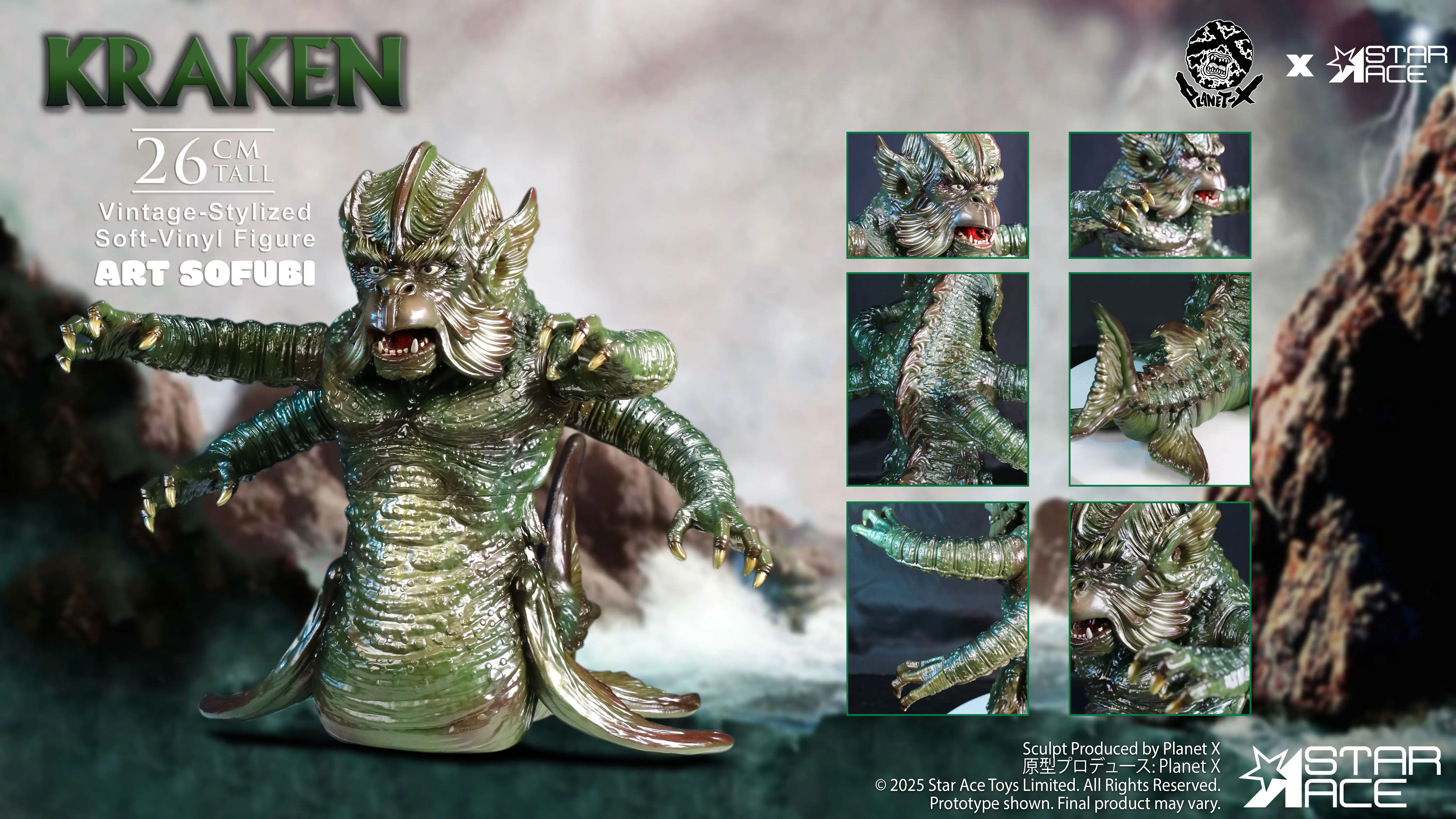 SA3096 – STAR ACE – Kraken (Vintage-stylized Soft-vinyl Figure ...